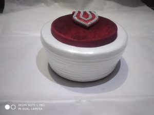 Peer Saqib Shami Gumbad Design Topi - White Sarik Cap Islamic Bazaar
