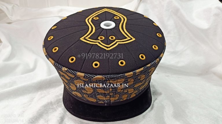 Ashrafi Designer Islamic topi with Nalain Paak | Islamicbazaar 2021